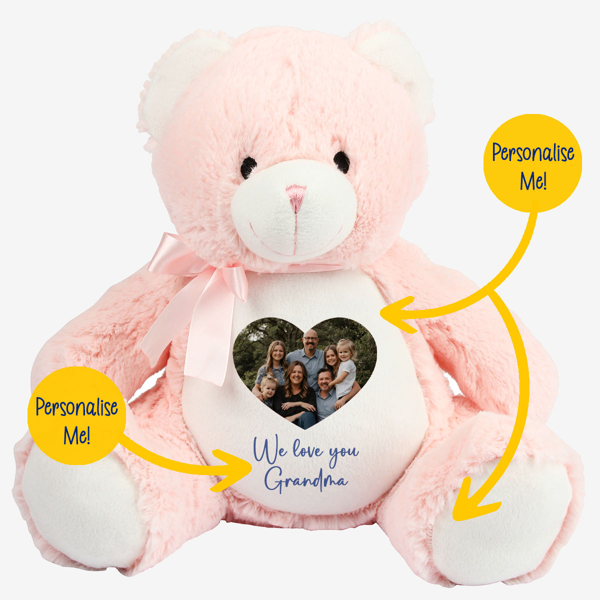Personalised Memory Bears With Photos & Text | Mindful Gifts
